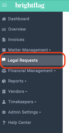 Legal Service Requests – Brightflag